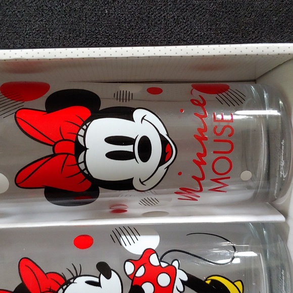 Disney | Dining | Minnie Mouse Glass Set | Poshmark